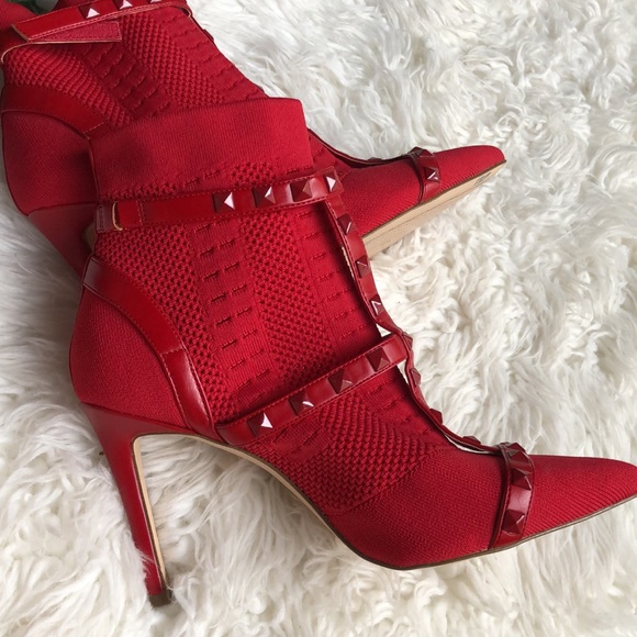 Jessica Simpson | Shoes | Jessica Simpson Red Luzita Knit Boots | Poshmark